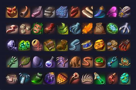 RPG Loot Game Icons Behance