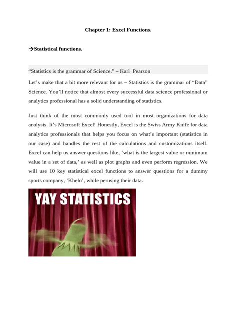 Chapter 1 Excel Function Pdf Interest Division Mathematics