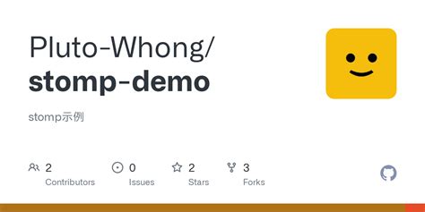 Github Pluto Whong Stomp Demo Stomp