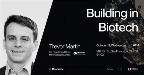 Our Second Event Speaker Is Trevor Martin Ann Lin