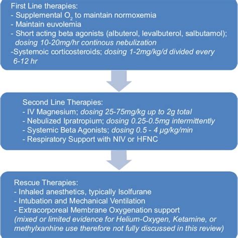 Escalation Of Therapies For Status Asthmaticus Management Download Scientific Diagram
