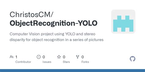 GitHub ChristosCM ObjectRecognition YOLO Computer Vision Project Using YOLO And Stereo