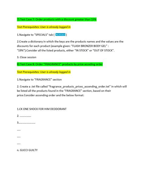 Test Automation Store Project Pdf