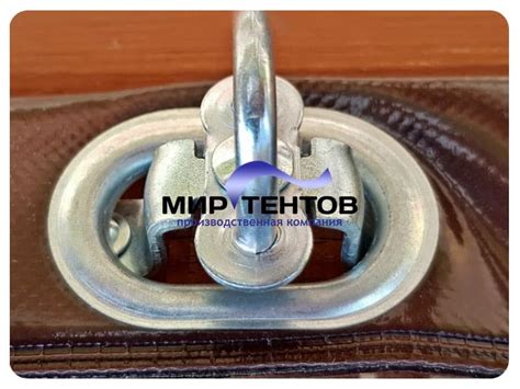 Скоба поворотная никель, для крепления мягких окон