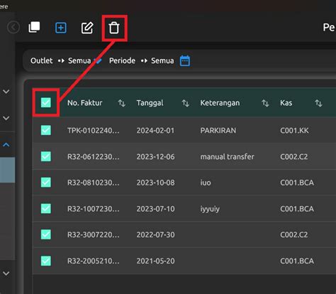 CARA HAPUS SEMUA DATA PEMASUKAN PADA APLIKASI KASIR SIDRETAIL AE