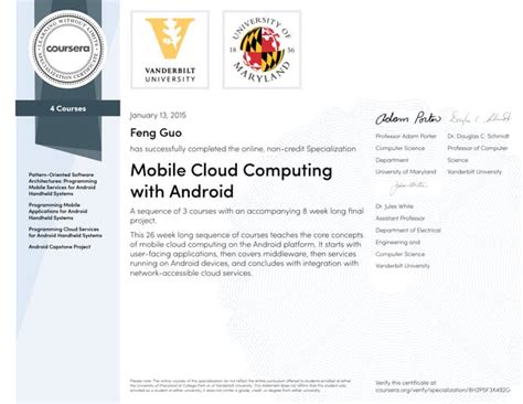 Coursera Mobile Cloud Computing With Android 2014 Pdf