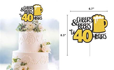 40th Birthday Decorations Kit Cheers To 40 Years Banner Balloon 40