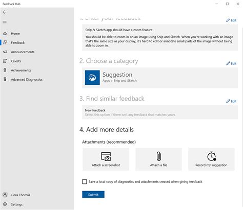 フィードバックの詳細 Windows Insider Program Microsoft Learn