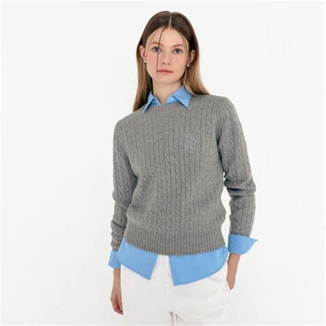 MUSINSA GENERAL IDEA WOMAN GNRL Cable Pullover GREY WBC1L05507