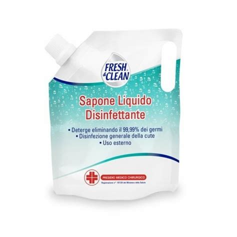 Fresh Clean Sapone Disinfettante Eco Ricarica 750ml TuttoDetersivi It