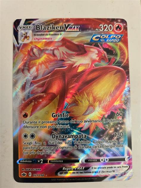 Carta Pokemon Blaziken Vmax Collezionismo In Vendita A Pescara