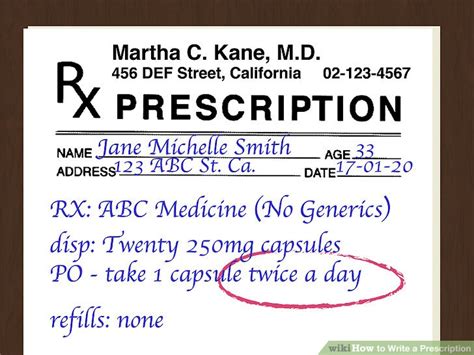 How To Write A Prescription Steps With Pictures WikiHow