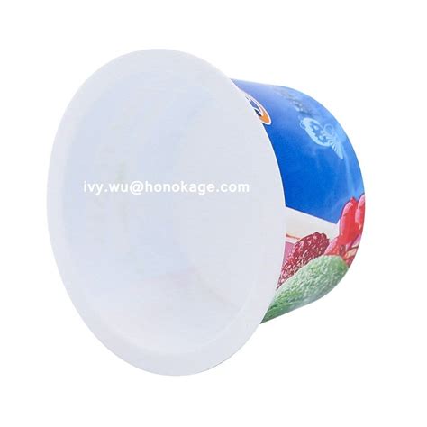 China Wholesale Pp Plastic Yogurt Cup Lid Iml Plastic Greek Yogurt