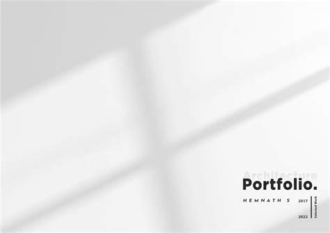 Architecture Undergraduate Portfolio Hemnath S By Ar Hemnath Issuu
