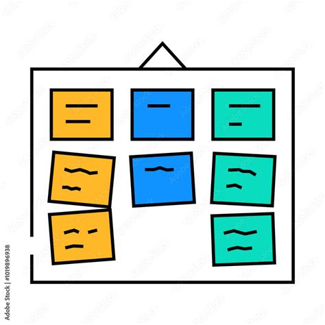 Card Sorting Ux Ui Design Line Icon Vector Card Sorting Ux Ui Design Sign Isolated Symbol