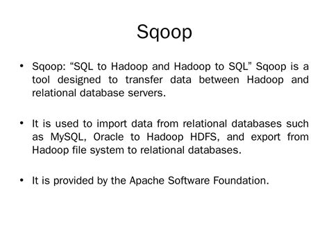 Sqoop