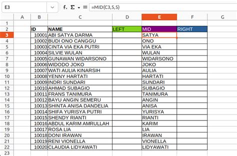 libreoffice calc basics iv left mid right
