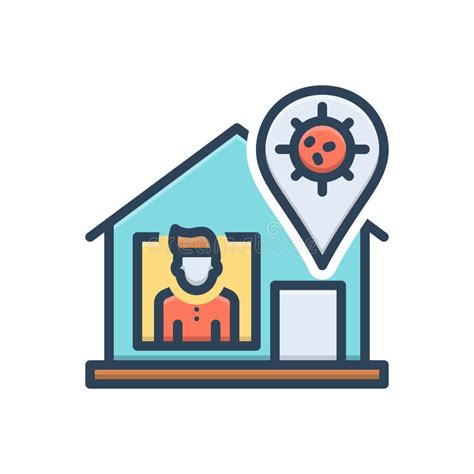 Color Illustration Icon For Disease Illness And Virus Stock