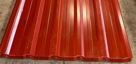 GALVANISED GALVALUME Hot Rolled Red Color Coated Roofing Sheets
