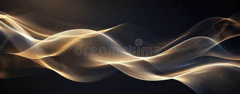 A Mesmerizing Light Wavy Shape Emerges In The Dark Creating An Intriguing And Mysterious
