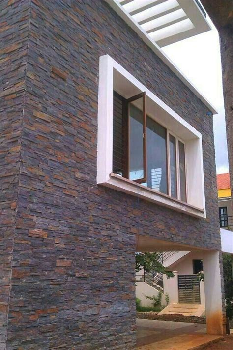 Natural Slate Culture Stone Slate Stacked Stone Wall Tiles For Exterior View Outdoor Stone