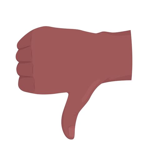 Premium Vector Sign Of Disapproval Semi Flat Color Vector Hand Gesture