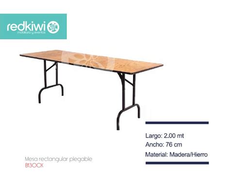 Mesa Rectangular Plegable Redkiwi