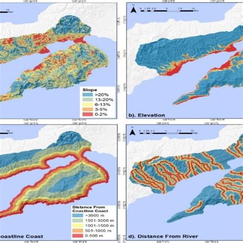 Research Variables A Slope B Elevation C Distance From Coastline Download Scientific
