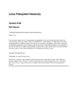 Linux Filesystem Hierarchy Linux Documentation Project Linux