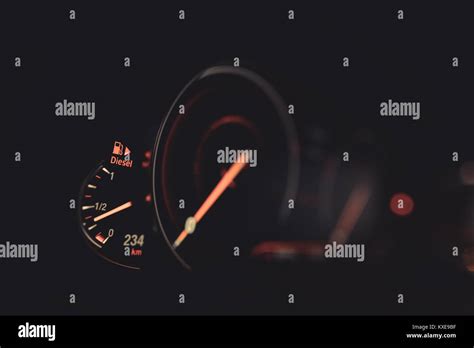 Electronic Fuel Gauge Hi Res Stock Photography And Images Alamy