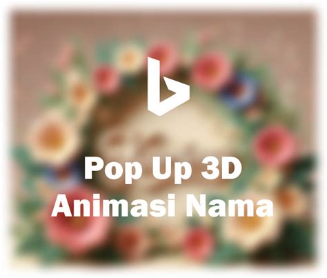 Cara Membuat Pop Up 3D Animasi Nama Viral Di Tiktok Ayomart Id