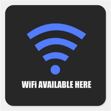 Wifi Available Here Sticker Zazzle