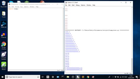 Windows Why Am I Unable To Use Some Python Modules Numpy Scipy And Others Just Print Numbers