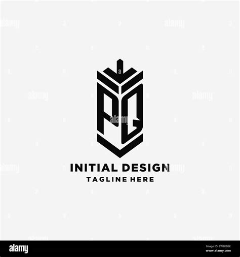 Initials Pq Shield Logo Design Creative Monogram Logo Inspiration