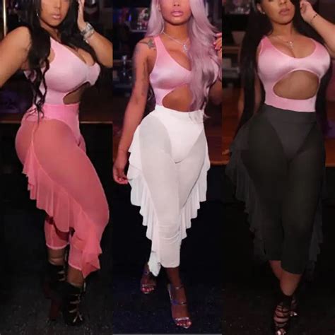Buy 2018 Sexy Women Mesh Sheer Clubwear Bathing Suit