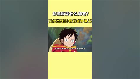 尾田强调幻兽种比自然系还要稀有，但要论其数量古代种才是罕见！ Onepiece Anime 動漫 Youtube