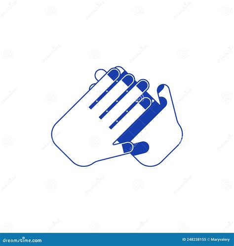 Clap Your Hands Icon Clap Sign Applause Symbol Stock Vector