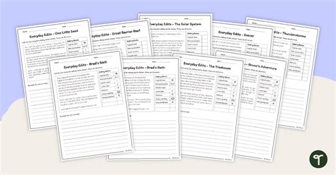 Editing Papers Worksheet