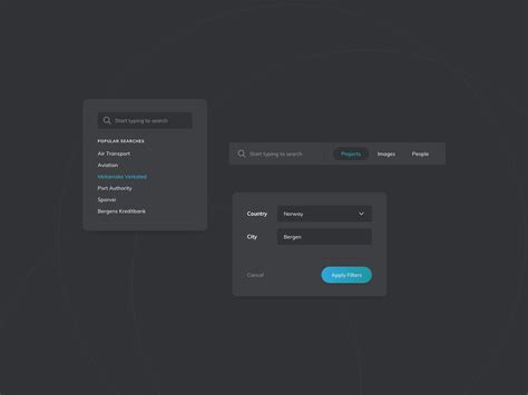 Ui Design Daily Search Filter Components
