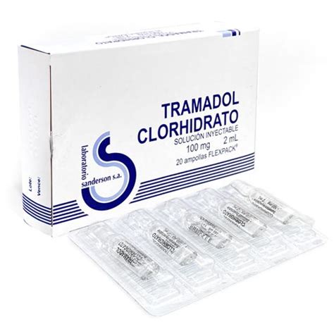 Tramadol Hcl 100mg 2ml Flex X20 Amp Sae