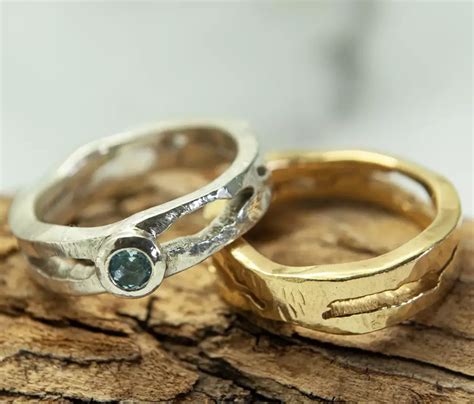 Open Wave Ring 9ct Yellow Gold Plated Genna Delaney Jewellery Artist