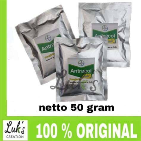 Jual Fungisida Tanaman Antracol Obat Jamur Untuk Tanaman 50 Gr Shopee