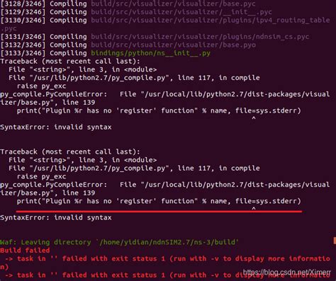 ubuntu18 04安装 ndnsim 2 7编译失败 print “could not load plugin r s