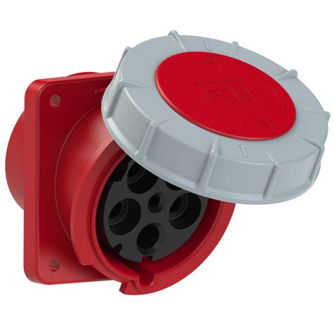 Pce 445 6fe Flanged Socket Sloping 114x114 125a 5p 6h Ip67 Power