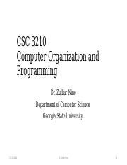 Lab Pptx Csc Computer Organization And Programming Dr Zulkar