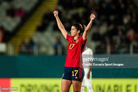 Alba Redondo Of Spain Celebrates After Scoring Twice For Spain During