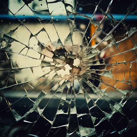 Premium Ai Image Broken Glass Close Up Photo Broken Glass Background