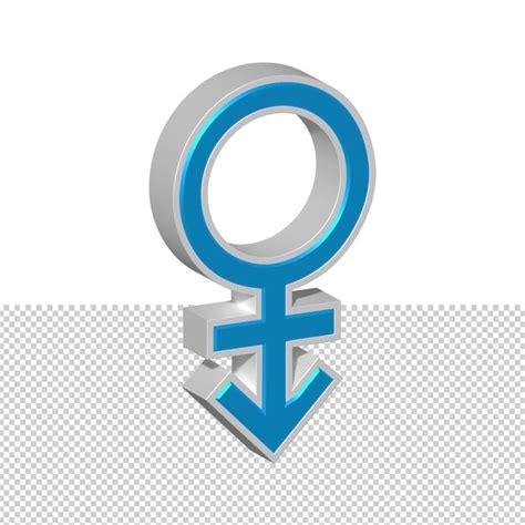 Le Sexe Révèle Le Symbole 3d Vecteur Premium