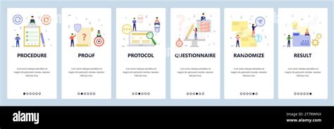 Mobile App Onboarding Screens Computer Folder Mail Envelopes Sign Contract Menu Vector