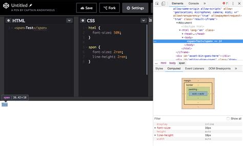 Html Difference In Chromes Rem Calculation Between Font Size And